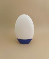 China White Smooth Plastic Bottle with Blue Lid for Shampoo for sale