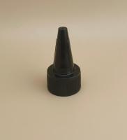 China Customized Black Plastic Ribbed Jelly Cap Certified ISO9001 ISO14001 Designed for Paint Bottles Sealing and Easy Application for sale