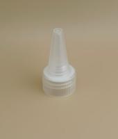 China Clear Plastic Ribbed Jelly Cap for Paint Bottles for sale