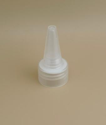 China Clear Plastic Ribbed Jelly Cap for Paint Bottles for sale