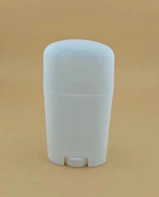 China White Custom Color Oval Shape PP Plastic Cosmetic Deodorant Stick Bottle for sale