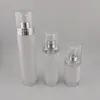 China Luxury Refillable 30ml Around Spray Plastic Cosmetic Serum Lotion Acrylic Airless Pump Bottle for sale