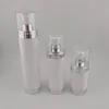 China Luxury Refillable 30ml Around Spray Plastic Cosmetic Serum Lotion Acrylic Airless Pump Bottle for sale