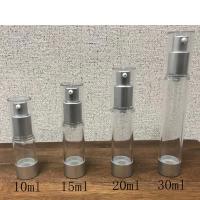 China Luxury Rotating Lock Airless Pump Bottle 15ml 10 Ml Square Cosmetic Serum Lotion Airless Pump Bottle for sale