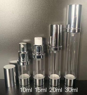 China Silvery Airless Lotion Bottle for Skincare for sale
