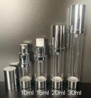 China Silvery Airless Lotion Bottle for Skincare for sale