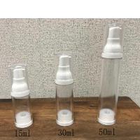 China Cosmetic Airless Pump Bottle 15ml 30ml 50ml Twist up Plastic Cosmetic Airless Pump Bottle for sale