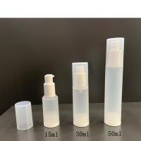 China Cosmetic Airless Pump Bottle 15ml 30ml 50ml Twist up Plastic Cosmetic Airless Pump Bottle for sale