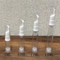 China Matte Finish Colored Green Plastic Airless Pump Bottle Cylinder 15ml 30ml 50ml Cream Jar for Serum for sale
