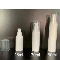 China 30ml PP Plastic Round Cylinder Airless Bottle Clear Cap PP Airless Pump Skincare for sale