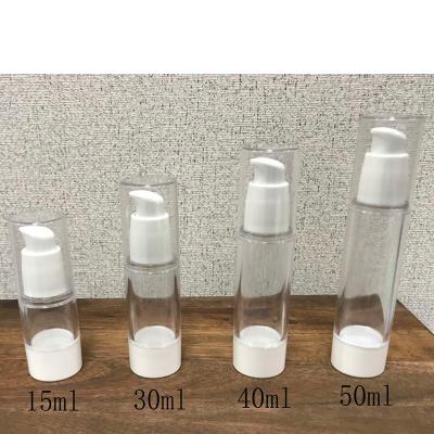 China Cosmetic Airless Bottle 15ml 30ml 40ml 50ml Cosmetic Lotion Fine Mist Spray Airless Pump Bottle for sale
