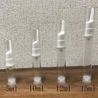 China Refillable PP Airless White Lotion Pump Bottles 15ml 30ml 40ml 50ml Cosmetic Skincare Gel Cream Packaging for sale
