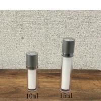 China 30ml 50ml White Clear Airless Pump Bottle Vacuum Cosmetic Lotion Pump Bottle for sale