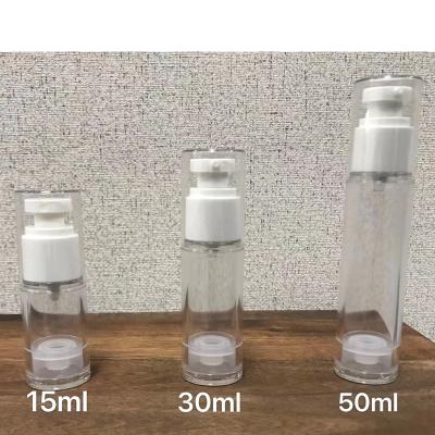China White PP Airless Bottle Mini Sample Airless Pump Bottle 30ml for Lotion Cream for sale