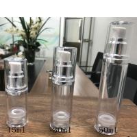 China 5ml 10ml 15ml White Pink Blue Black Airless Lotion Pump PP Bottle Airless Cosmetic Travel Luxury Airless Bottle for sale