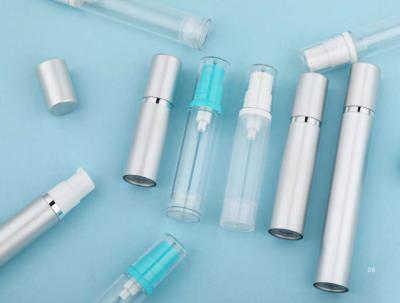 China Plastic PP Empty 15ml 30ml 50ml Cosmetic Airless Pump Lotion Serum Bottle for sale