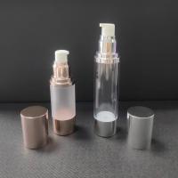 China Rose Gold Silver 30ml 50ml Airless Lotion Pump Glass Bottle 30 Ml Twist Airless Pump Bottle for sale