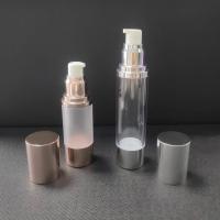 China Rose Gold Silver 30ml 50ml Airless Lotion Pump Glass Bottle 30 Ml Twist Airless Pump Bottle for sale