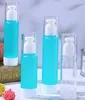 China 80/100ml Slik-Screen Printing Clear Serum Airless Bottle with Pump Sprayer for sale