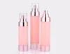 China 80/100ml Slik-Screen Printing Clear Serum Airless Bottle with Pump Sprayer for sale