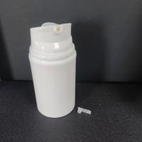 China Empty 30ml Mini Transparent Vacuum ABS Plastic Lotion Bottle with White Airless Pump Cap for sale