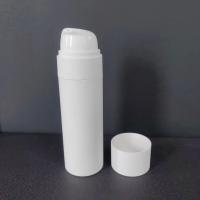 China Luxury Refillable 30ml Cosmetic White Plastic Vacuum Cosmetic Serum Lotion Airless Bottle with Pump Sprayer for sale