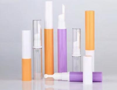 China Plastic Lotion Pump Airless Vacuum Bottle with Pump Lid Cosmetic Packaging K18-2 5ml 10ml 12ml 15ml for sale