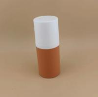 China New Design Brown Portable Plastic Airless Bottle and Travel Convenience with White Cover 1A for sale
