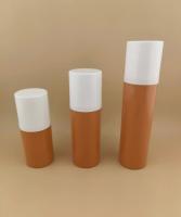 China New Design Brown Portable Plastic Airless Bottle and Travel Convenience with White Cover 1B for sale