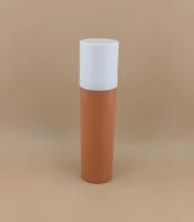 China New Design Brown Portable Plastic Airless Bottle and Travel Convenience with White Cover 1B for sale