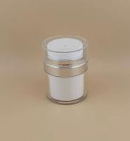 China Silver Edge Bottle with Clear Outer Covering for Skincare Product for sale