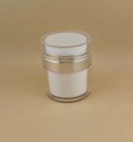 China Silver Edge Bottle with Clear Outer Covering for Skincare Product for sale