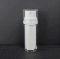 China Luxury Slim Water Foaming Refillable Airless Cosmetic Pump Bottle with for Skincare for sale