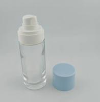 China Glass Airless Lotion Pump Bottle Serum Dispenser 15ml 30ml 50ml for sale
