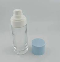 China Glass Airless Lotion Pump Bottle Serum Dispenser 15ml 30ml 50ml for sale