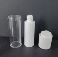 China Round Glass Bottle with Lotion Pump Spray Cream Glass Cosmetic Bottle with Pump for sale