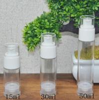 China Cylindrical Silver PP Plastic Airless Pump Bottle with Popular Lotion Pump Bottle 5ml 15ml 20ml 30ml for sale