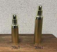 China Cylindrical Silver PP Plastic Airless Pump Bottle with Popular Lotion Pump Bottle 5ml 15ml 20ml 30ml for sale