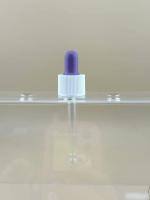 China Customized 18/412 Essential Oil Bottle Glass Pipette Dropper Plastic PP Smooth Dropper for sale