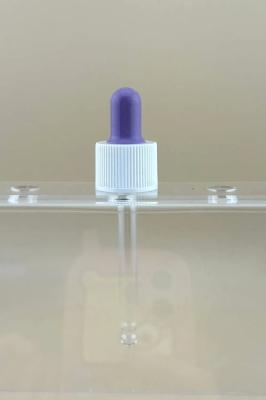 China Essense Oil Skin Care Rubber Ribbed Dropper with Adjustable Length Glass Tube for sale