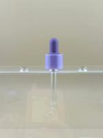 China Essense Oil Skin Care Rubber Ribbed Dropper with Adjustable Length Glass Tube for sale