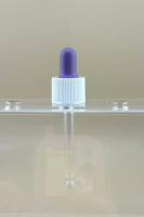 China Essense Oil Skin Care Rubber Ribbed Dropper with Adjustable Length Glass Tube for sale