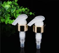 China Cosmetic Packaging Aluminium Plastic Gold Sprayer Pump Lotion Pump for sale