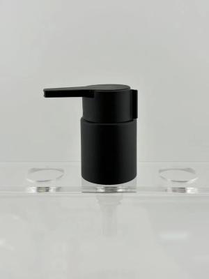 China 28/410 Matte Black Plastic Cream Pump with Clip for Cosmetics Packaging for sale