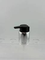 China 28/410 Matte Black Plastic Cream Pump with Clip for Cosmetics Packaging for sale
