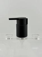 China 28/410 Matte Black Plastic Cream Pump with Clip for Cosmetics Packaging for sale