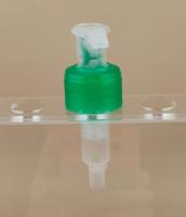 China New Design Clear and Green Left-Right Lotion Pump for Shampoo for sale