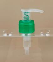 China New Design Clear and Green Left-Right Lotion Pump for Shampoo for sale