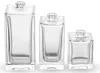 China Luxury Custom 30ml 50ml 100ml Clear Square Empty Spray Glass Perfume Bottle for sale