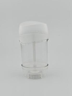 China 50ml Empty Gel Round Refillable Deodorant Stick Container Twist Tube Packaging for sale